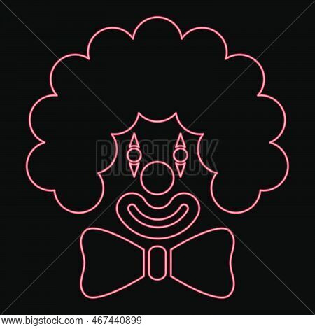 Neon Clown Face Head Vector & Photo (Free Trial) | Bigstock