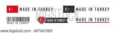 Made Turkey Logo Vector & Photo (Free Trial) | Bigstock