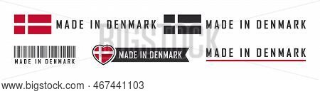 Made Denmark Logo Vector & Photo (Free Trial) | Bigstock
