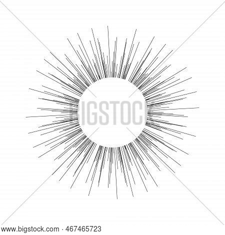 Sunbeams Hand Drawn, Vector & Photo (Free Trial) | Bigstock