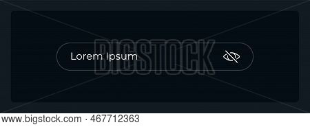 Password Text Field Vector & Photo (Free Trial) | Bigstock