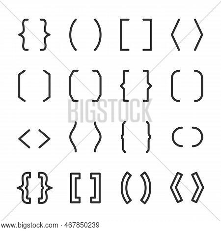 Brackets Set. Vector & Photo (Free Trial) | Bigstock