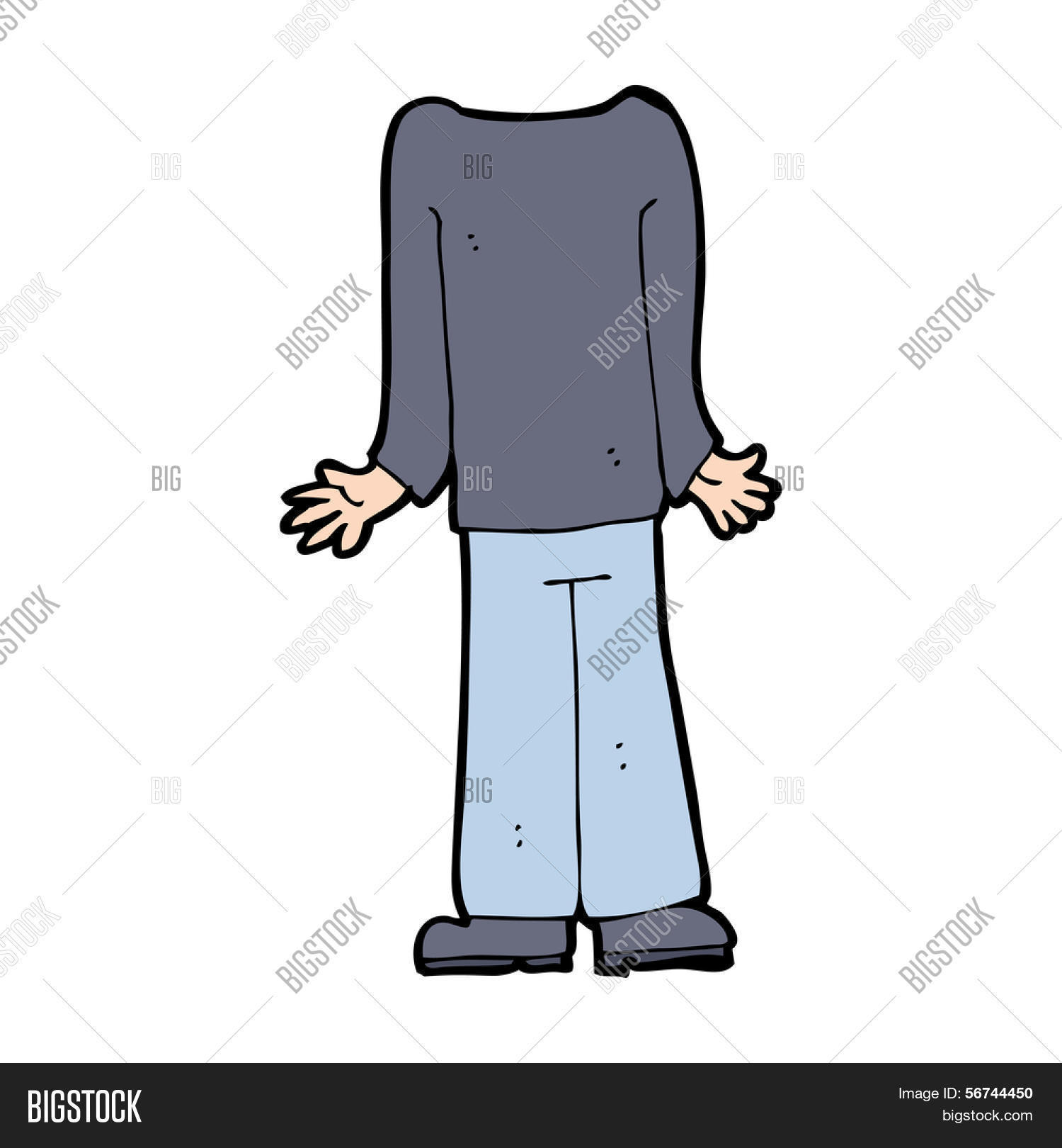 Cartoon Male Body (mix Image & Photo (Free Trial) | Bigstock