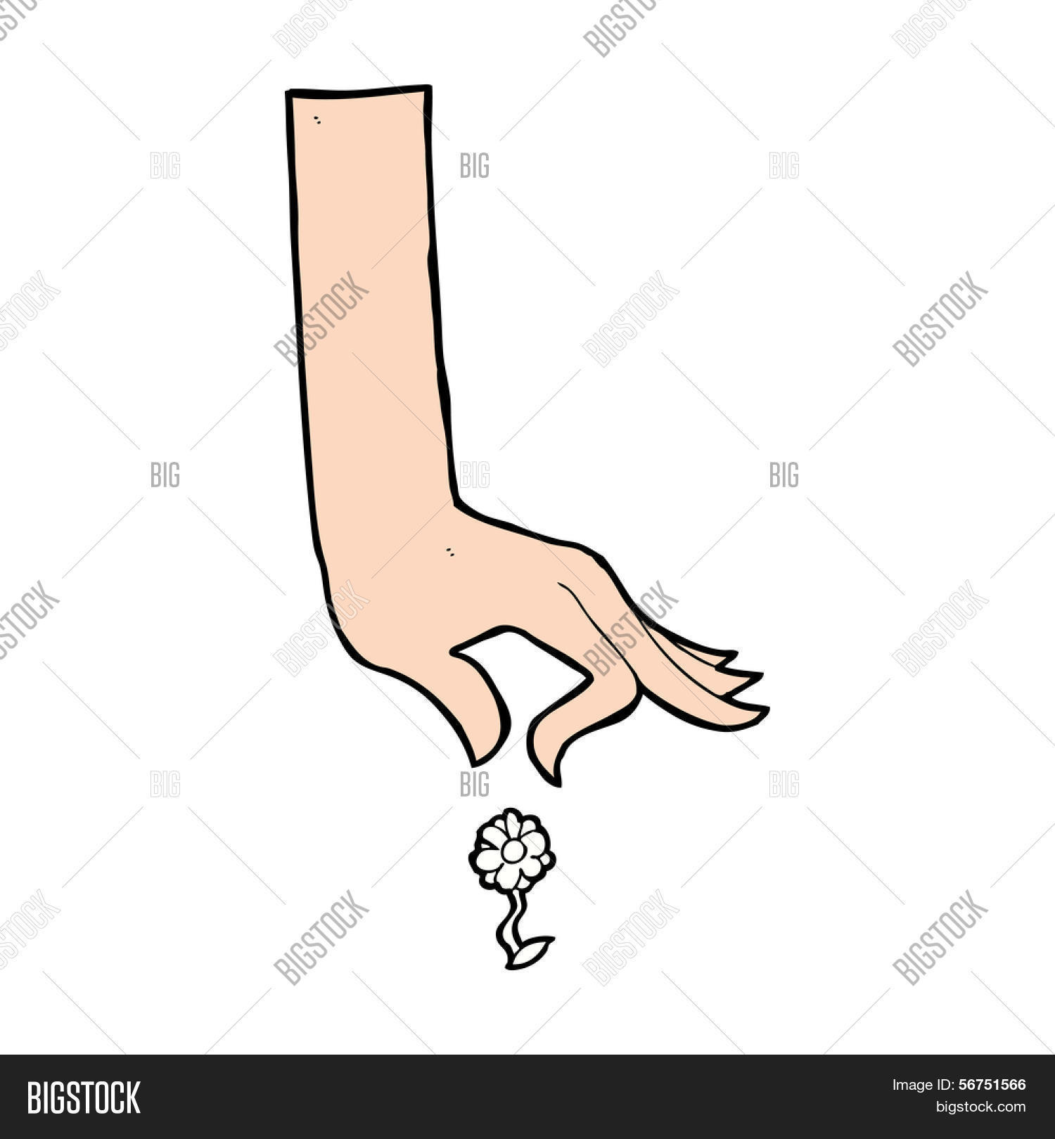 Cartoon Hand Picking Image & Photo (Free Trial) | Bigstock