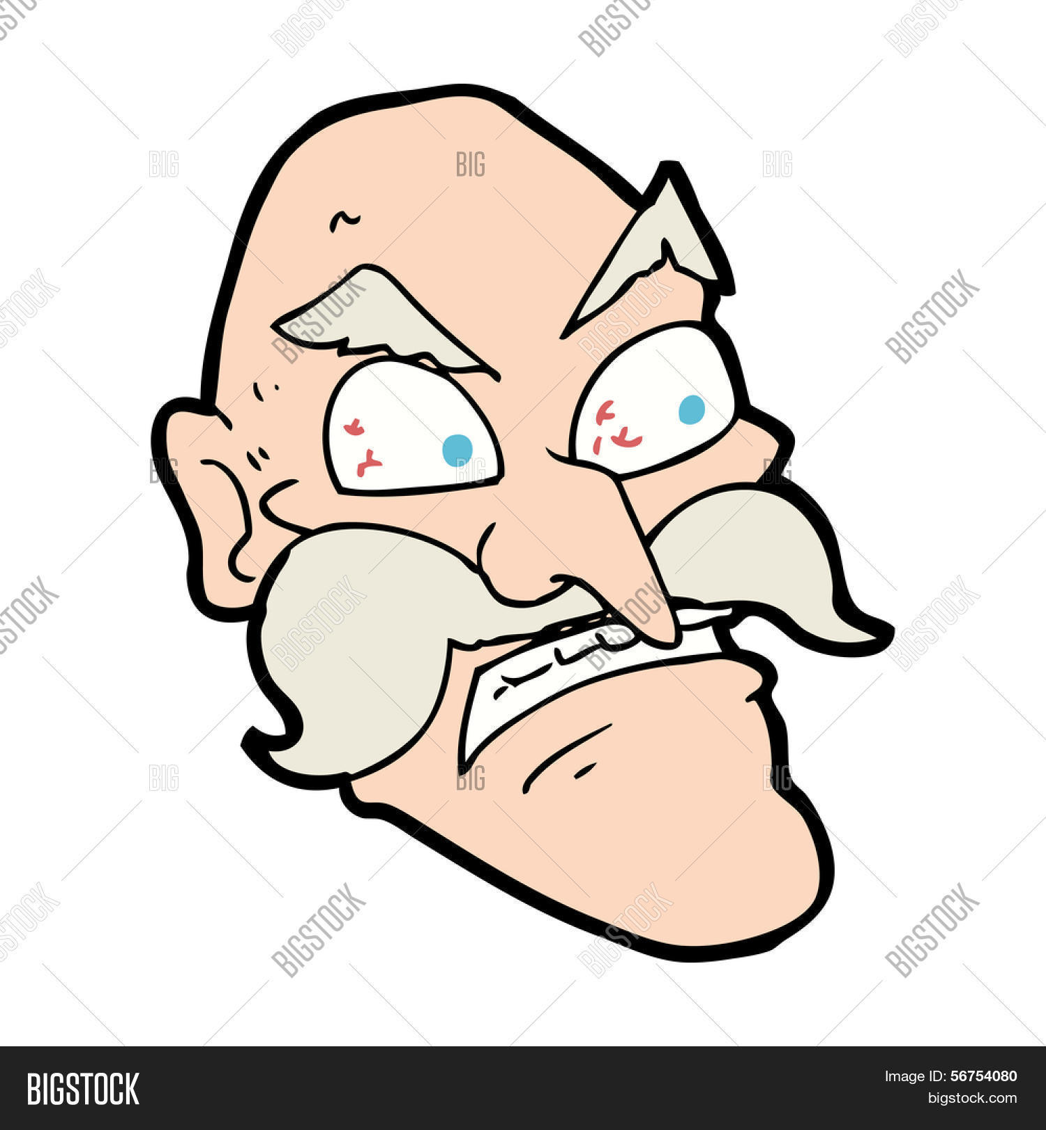Cartoon Angry Old Man Image & Photo (Free Trial) | Bigstock