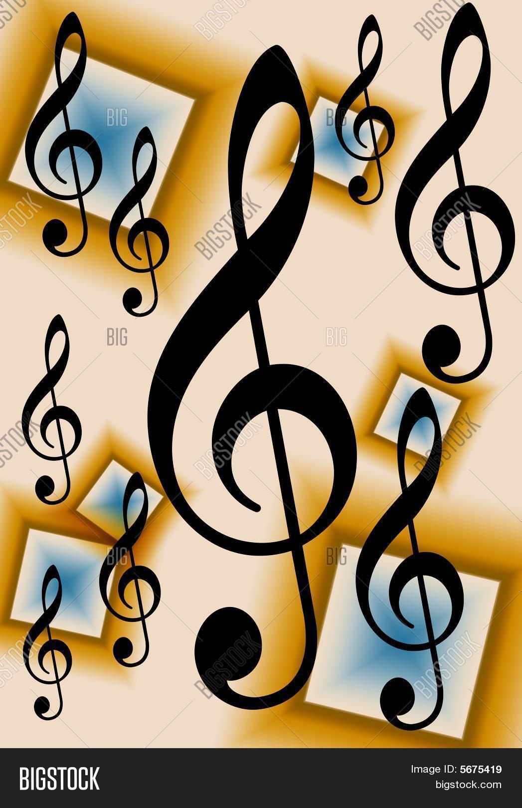 Treble Clef Music Image & Photo (Free Trial) | Bigstock