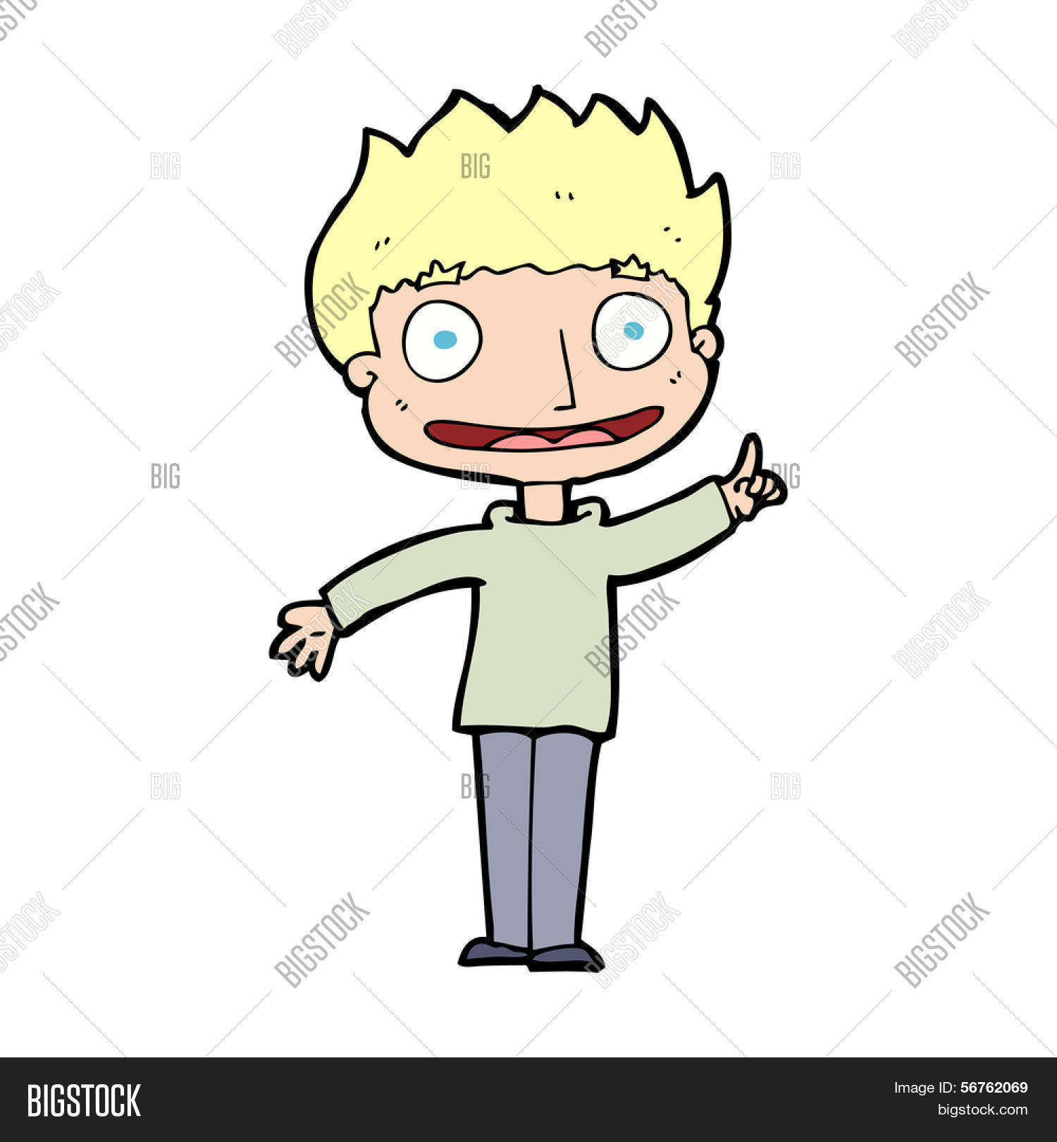 Cartoon Happy Boy Image & Photo (Free Trial) | Bigstock