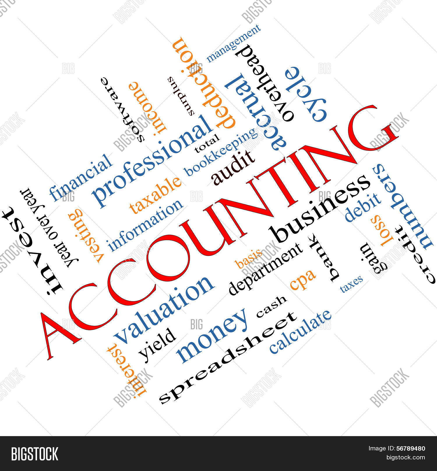 Accounting Word Cloud Image & Photo (Free Trial) | Bigstock