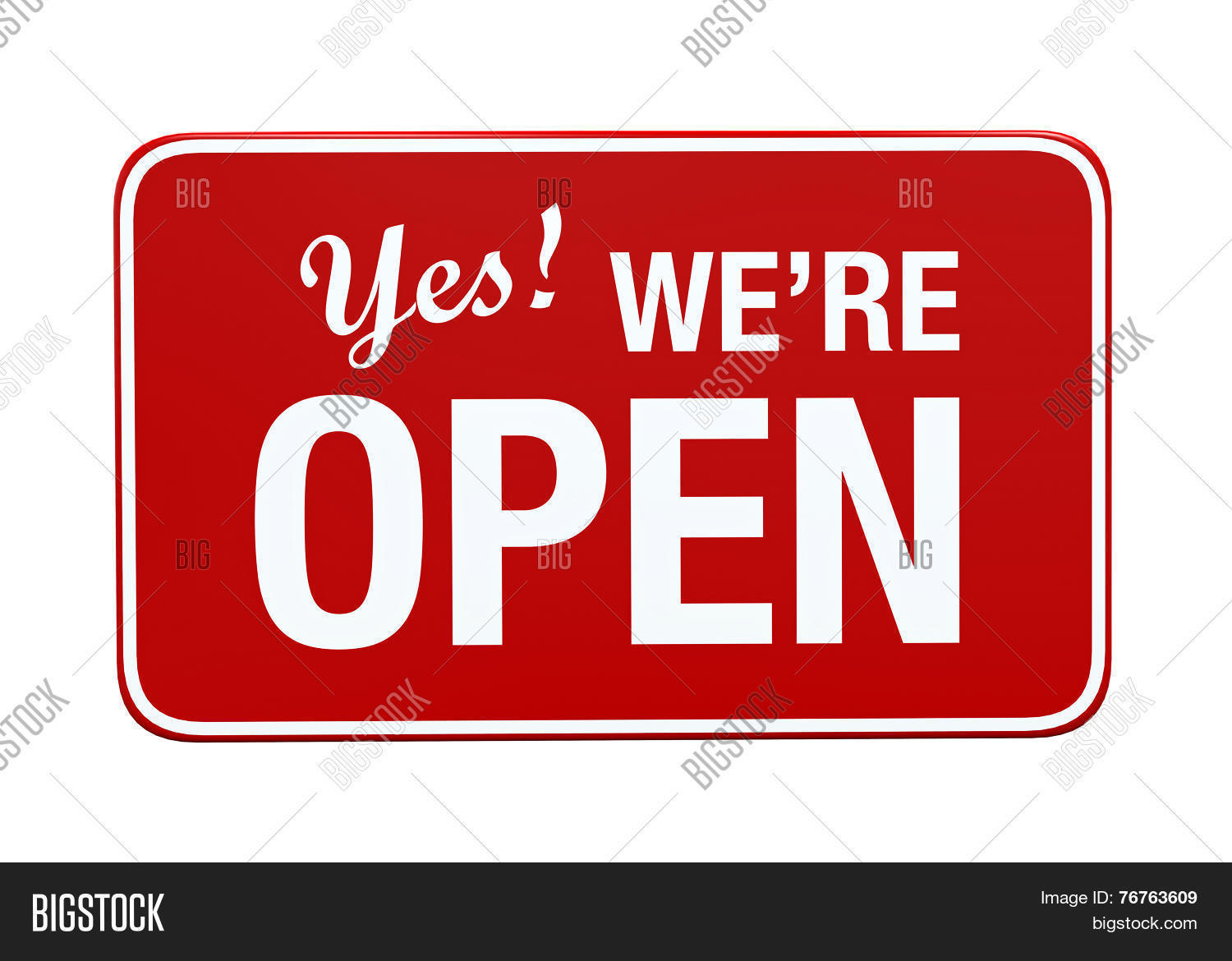 Yes We' Open Sign Image & Photo (Free Trial) | Bigstock
