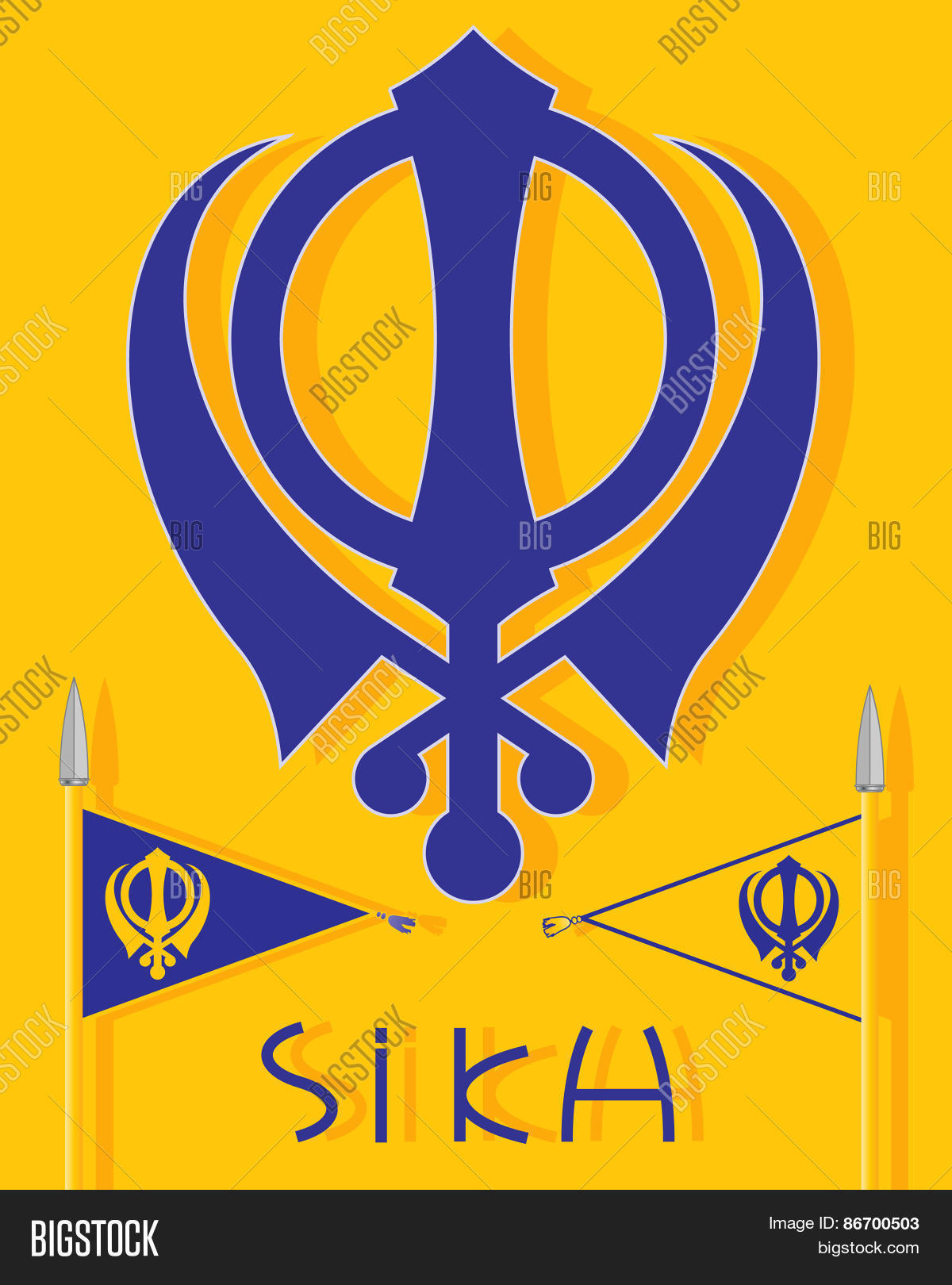 Sikh Insignia Vector & Photo (Free Trial) | Bigstock