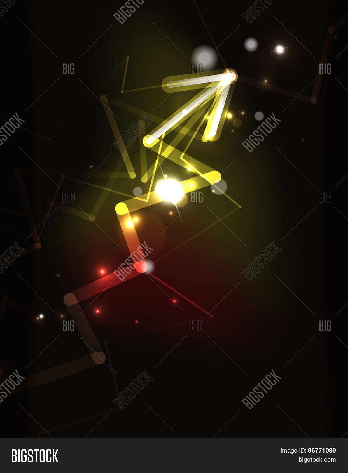 Glowing Arrow Vector & Photo (Free Trial) | Bigstock
