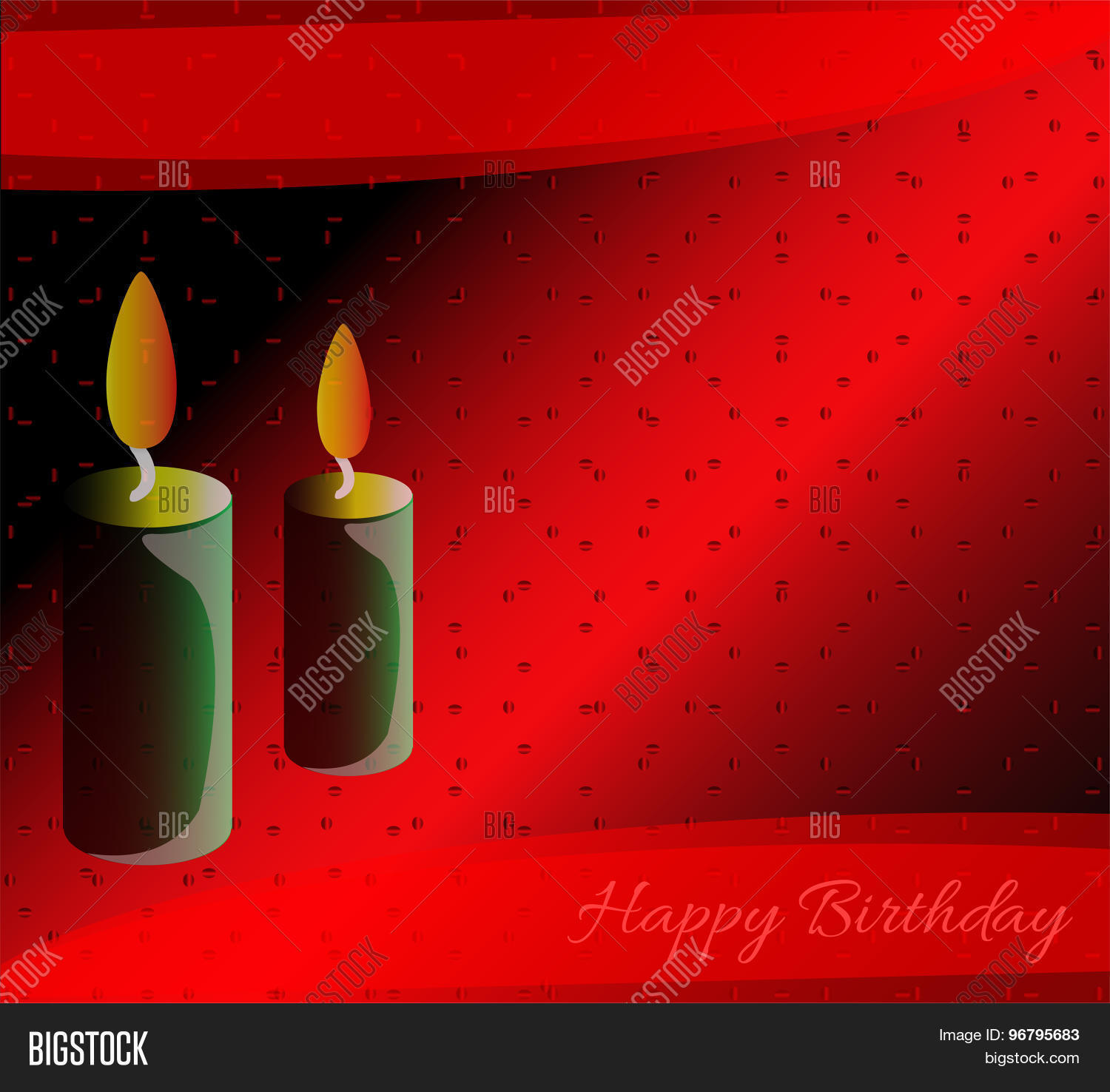 Happy Birthday red Vector & Photo (Free Trial) | Bigstock