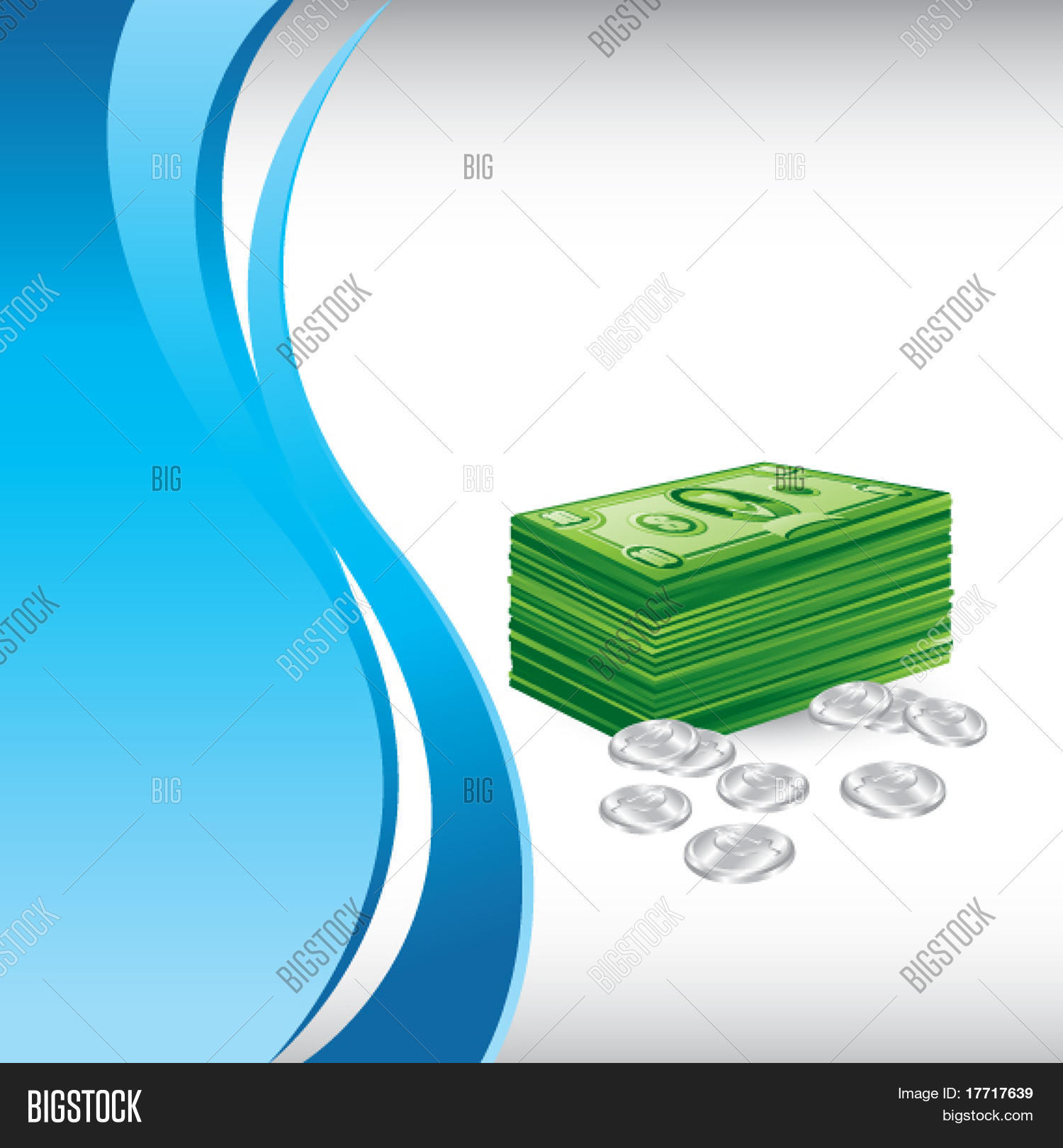 Money Stack Coins Vector & Photo (Free Trial) | Bigstock