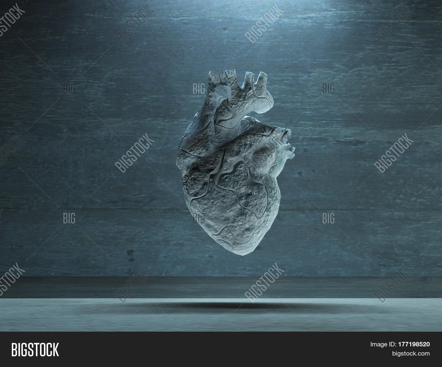 3d Render. Heart Stone Image & Photo (Free Trial) | Bigstock