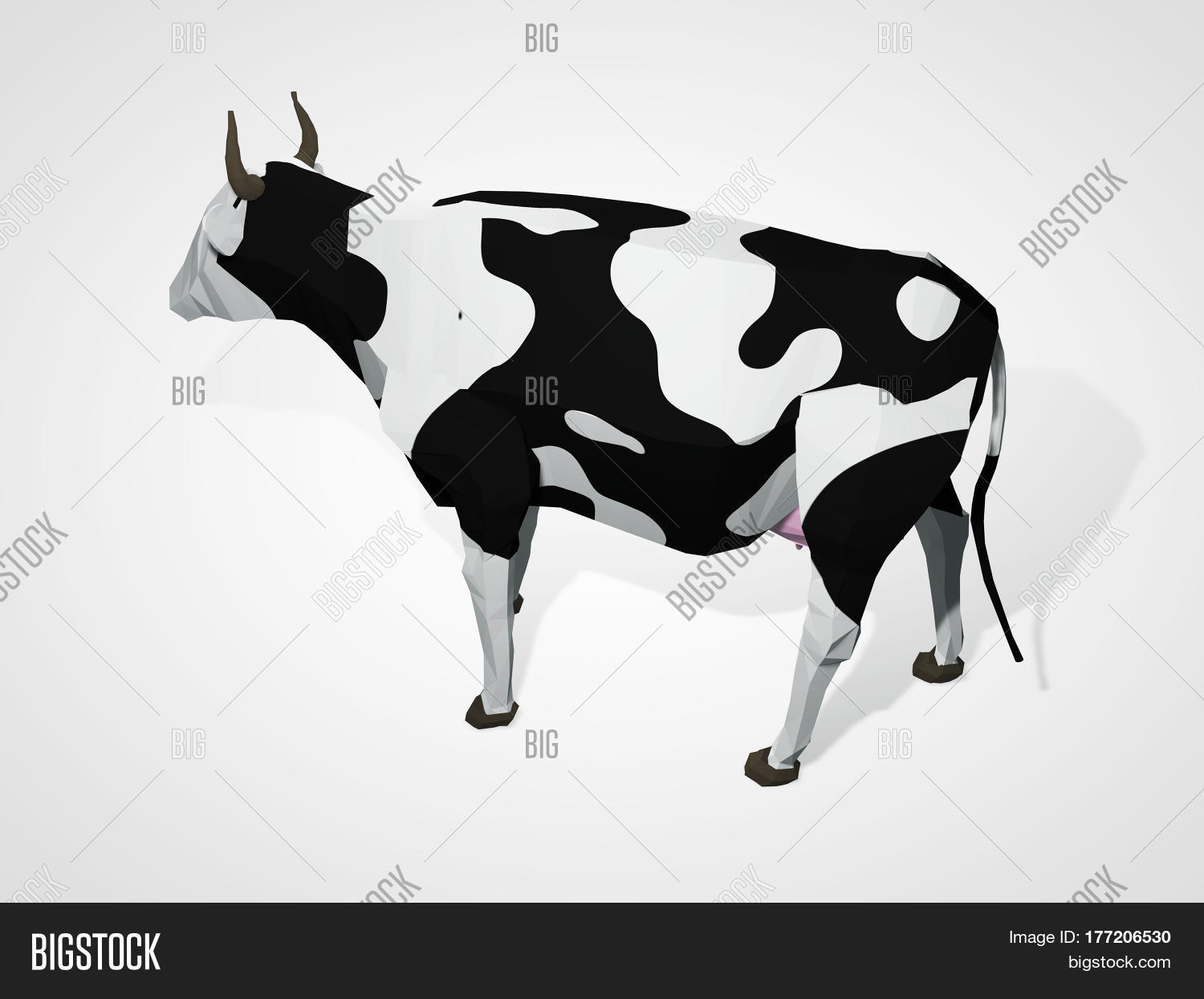 3d Origami Cow