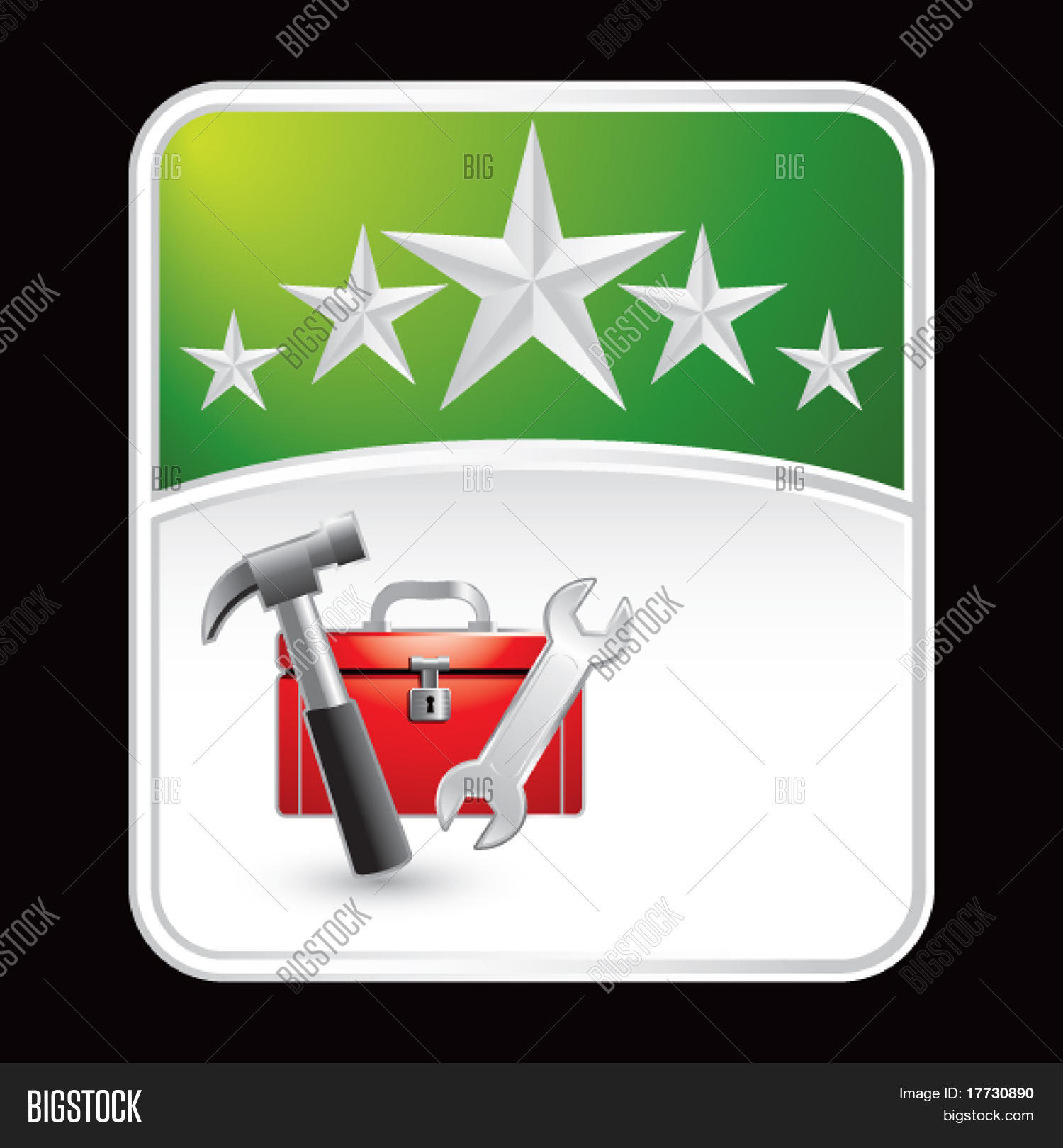 Toolbox Green Star Vector & Photo (Free Trial) | Bigstock