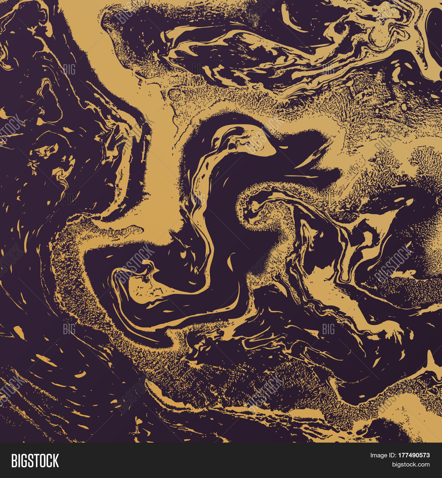 Vector Abstract Ebru Image & Photo (Free Trial) | Bigstock