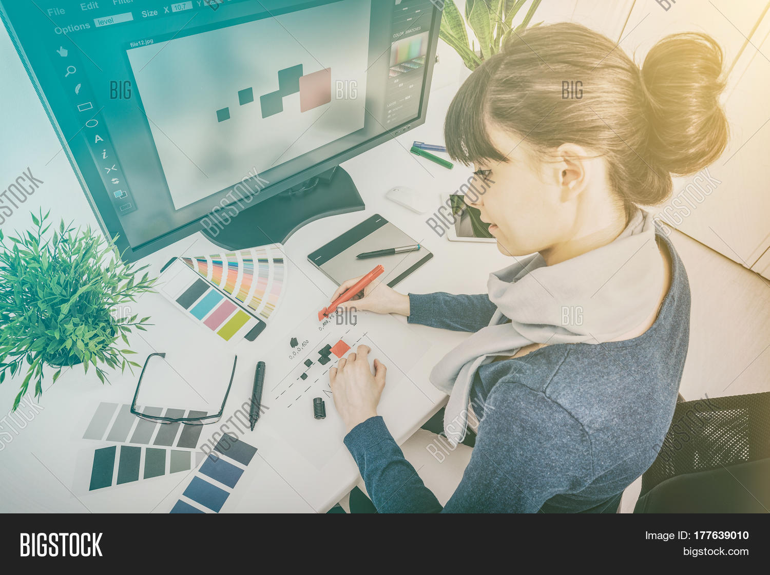 Graphic Designer Work Image & Photo (Free Trial) | Bigstock