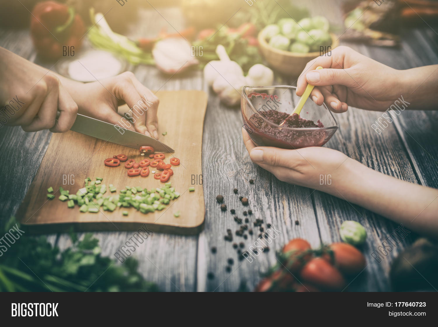 Cooking Healthy Image & Photo (Free Trial) | Bigstock