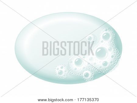 Ellipse Bar Soap Foam Vector & Photo (Free Trial) | Bigstock