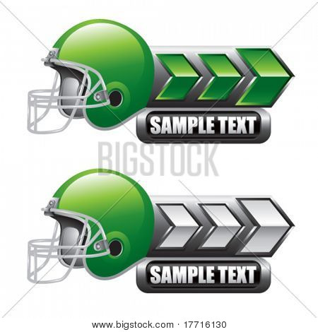 Football Helmet Green Vector & Photo (Free Trial) | Bigstock