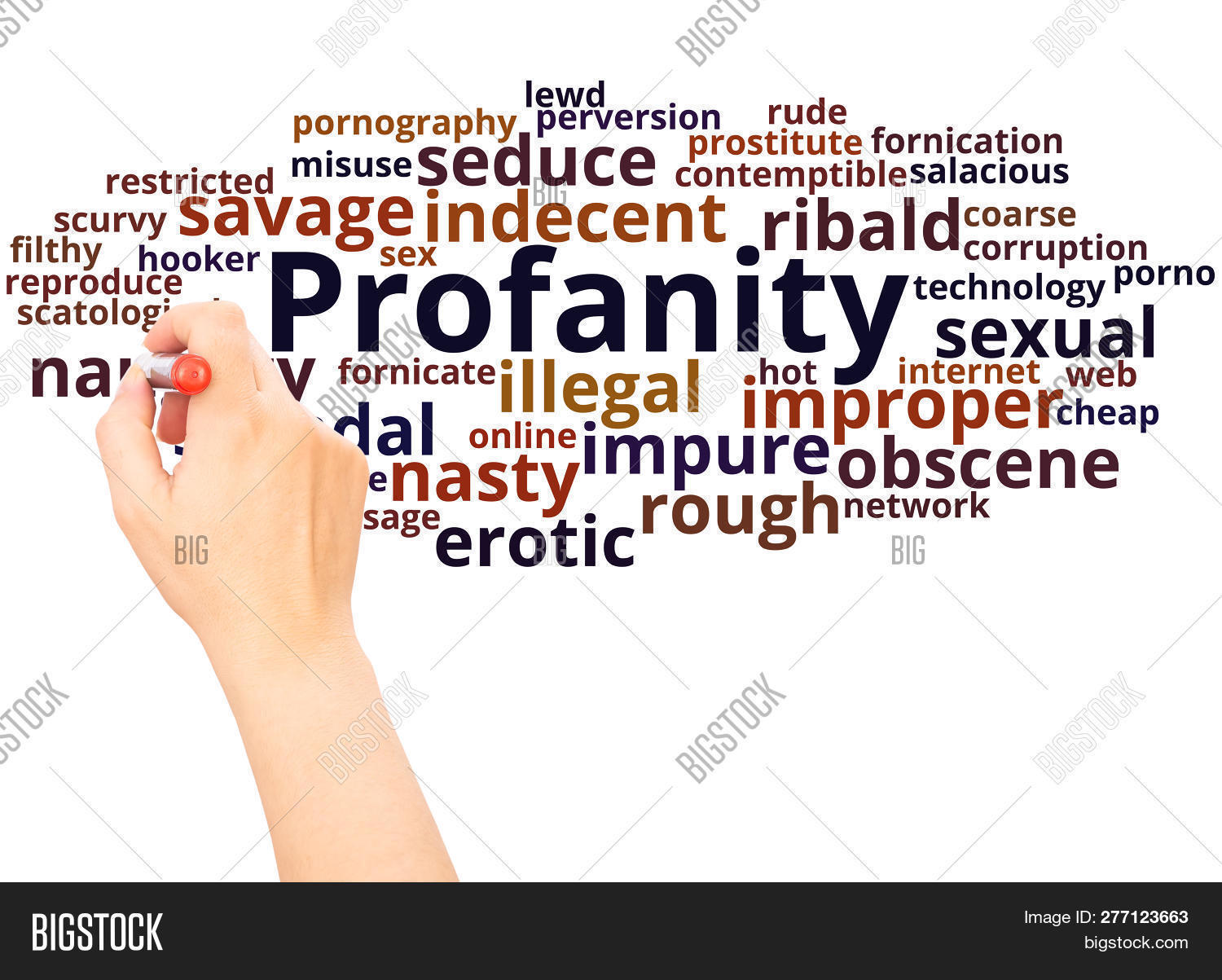 Profanity Word Cloud Image & Photo (Free Trial) | Bigstock