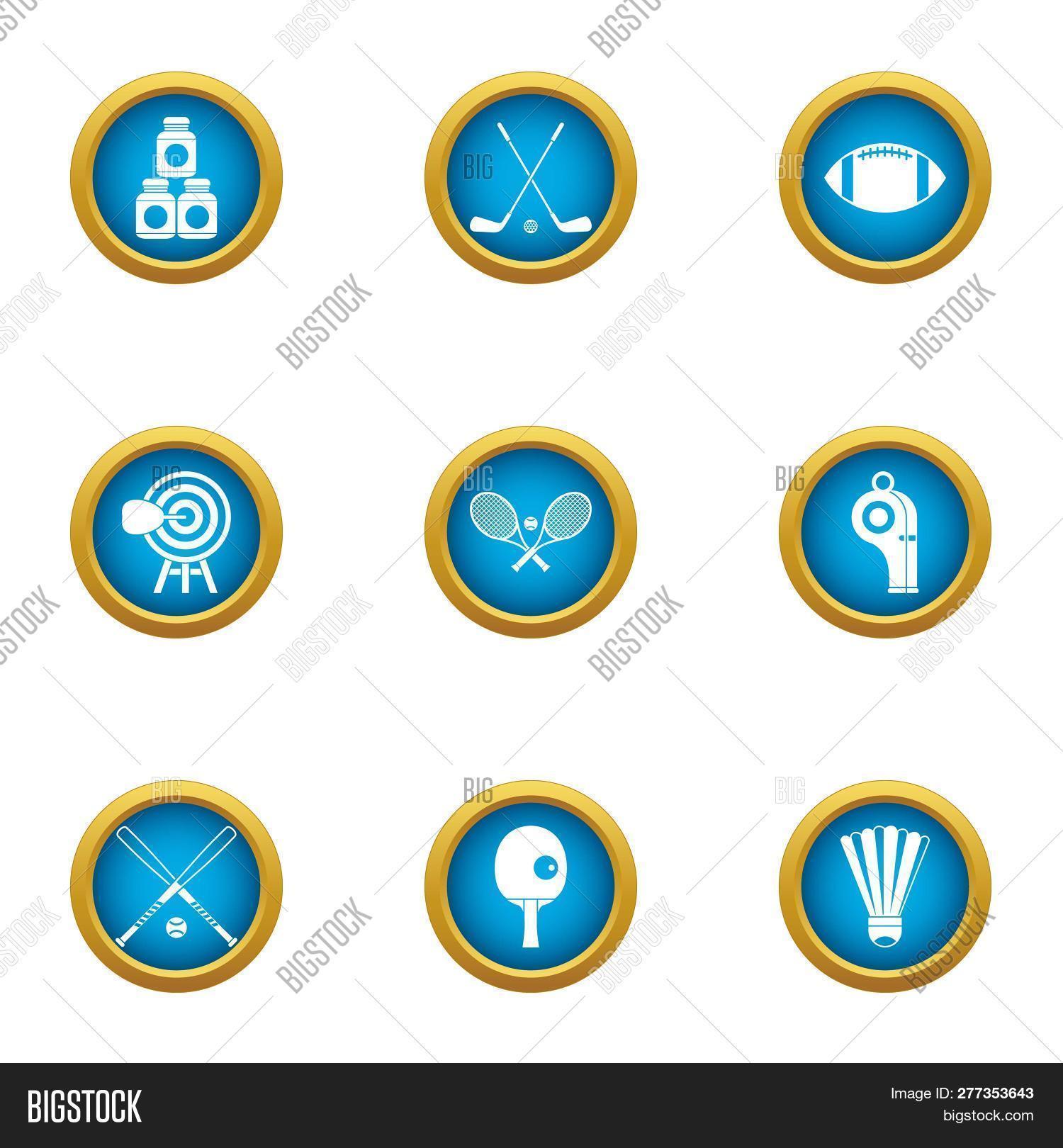 Gym Athletic Icons Set Image & Photo (Free Trial) | Bigstock