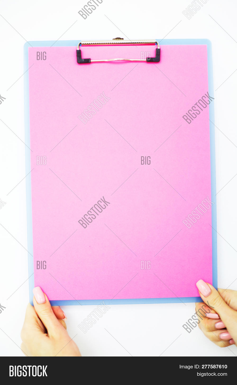 Blank Folder Pink Image & Photo (Free Trial) | Bigstock