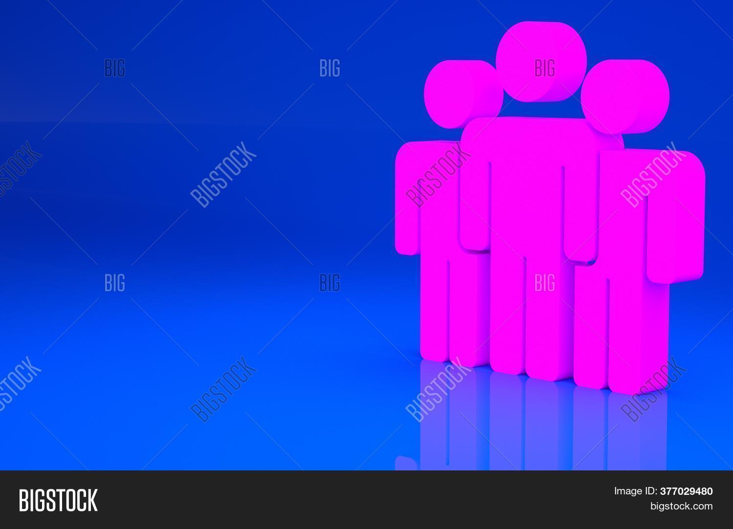 Pink Users Group Icon Image & Photo (Free Trial) | Bigstock