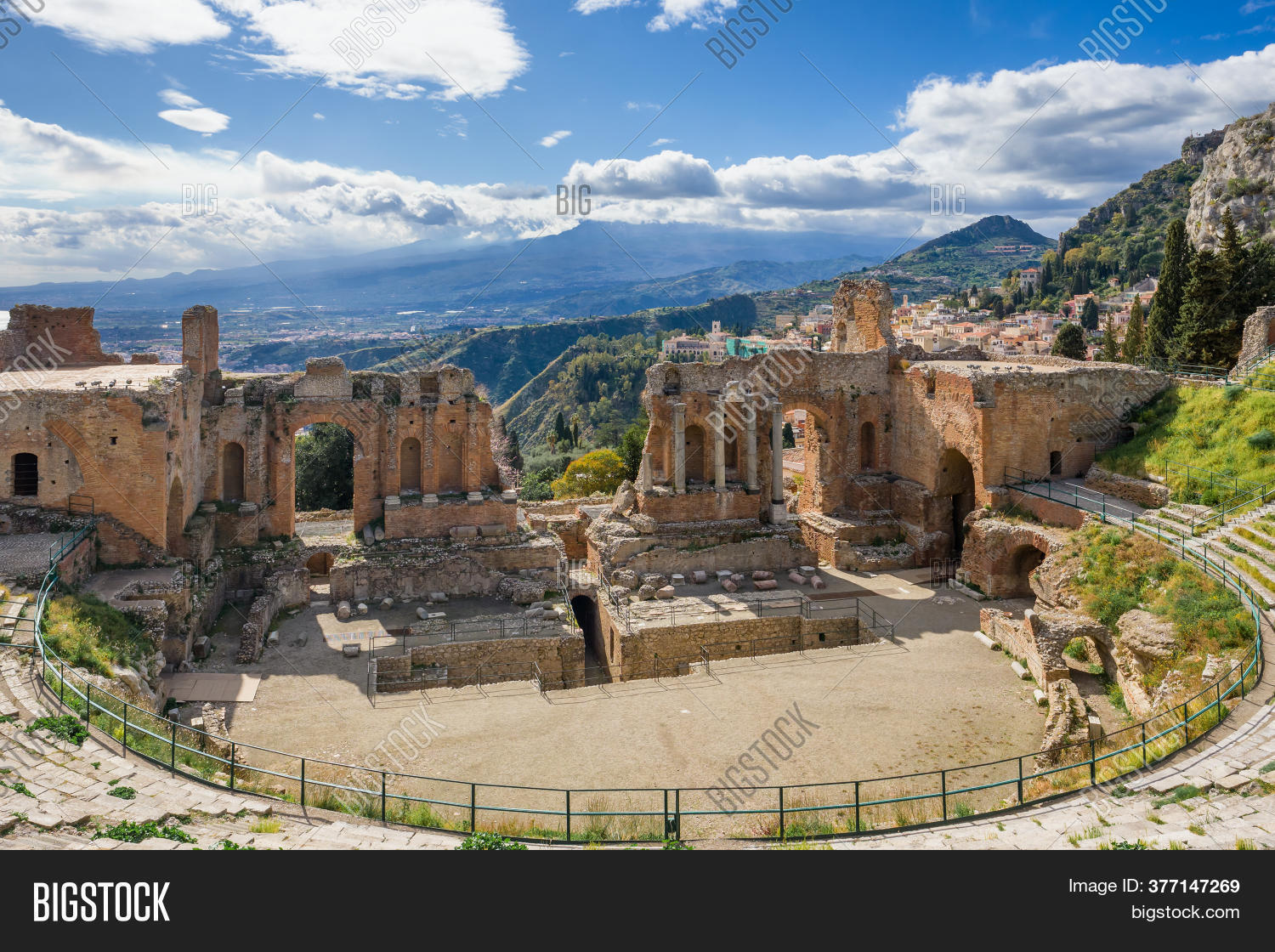 Amphitheatre Taormina Image & Photo (Free Trial) | Bigstock