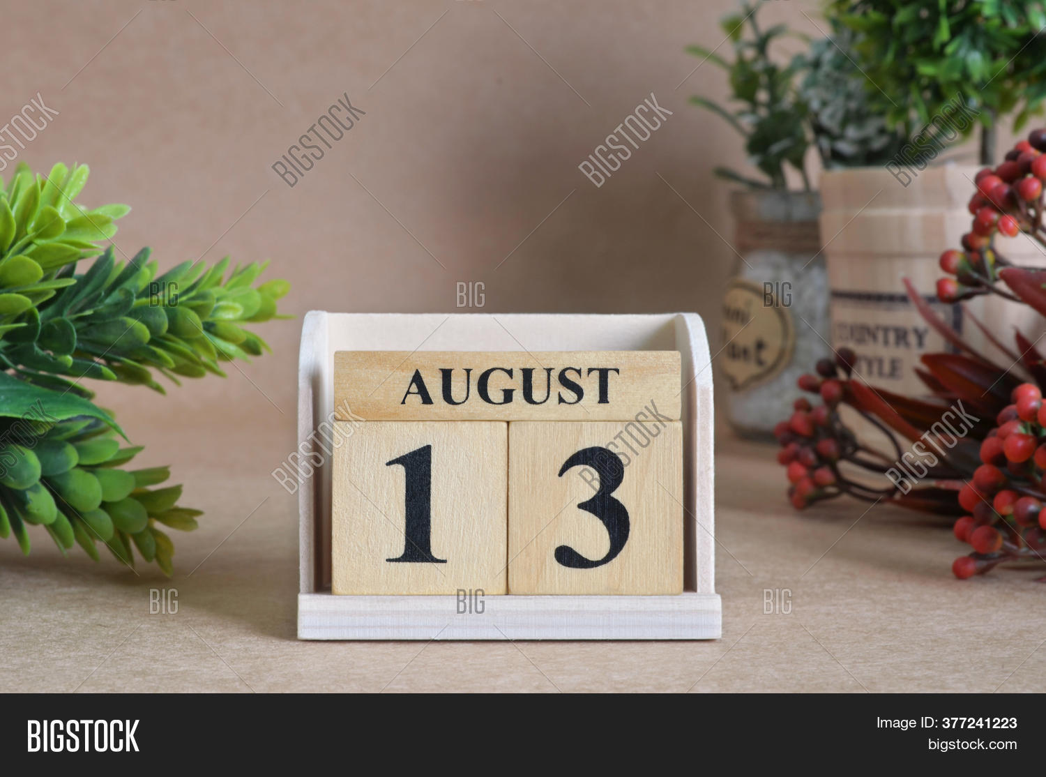 August 13, Vintage Image & Photo (Free Trial) | Bigstock