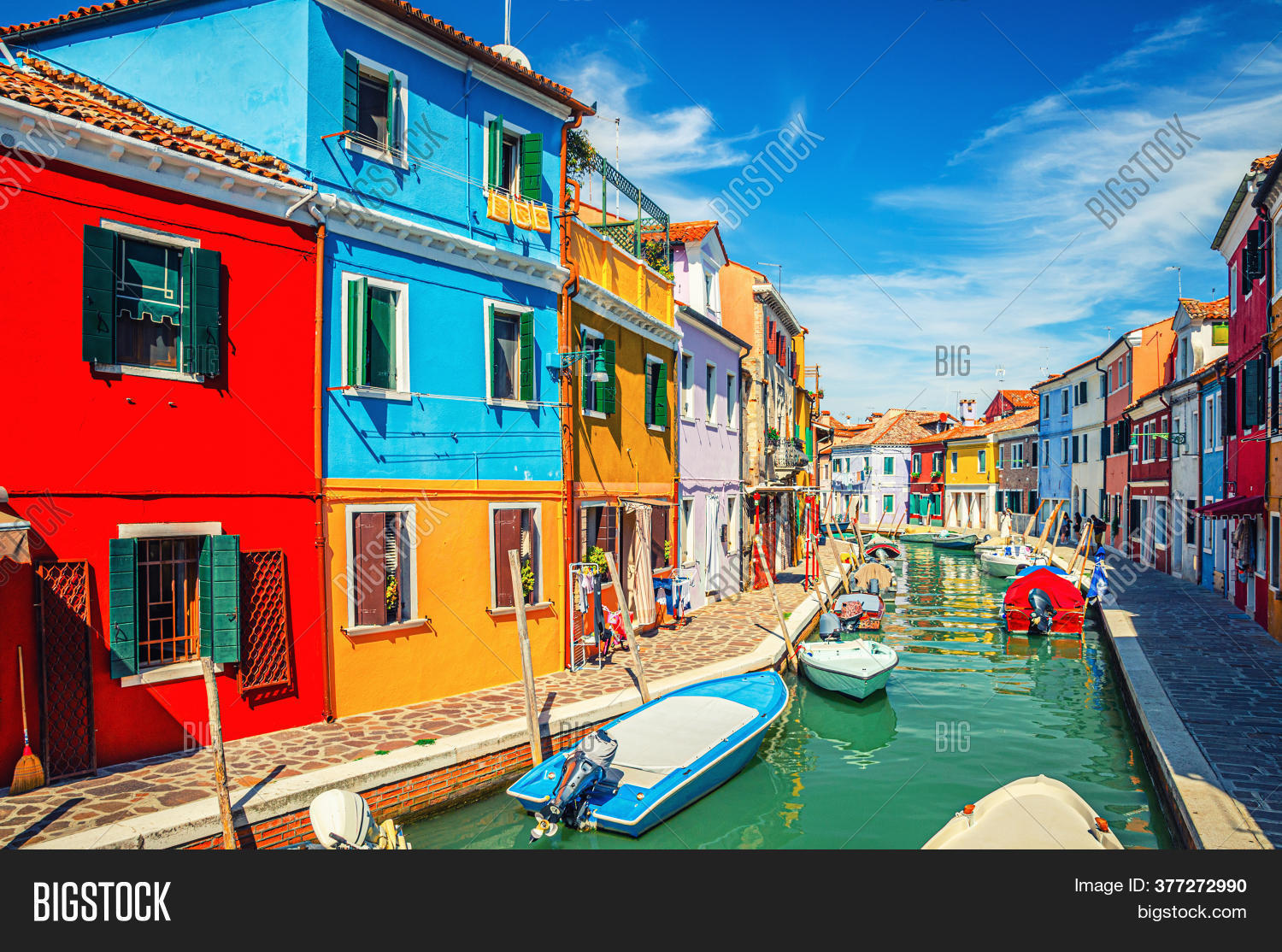 Colorful Houses Burano Image & Photo (Free Trial) | Bigstock