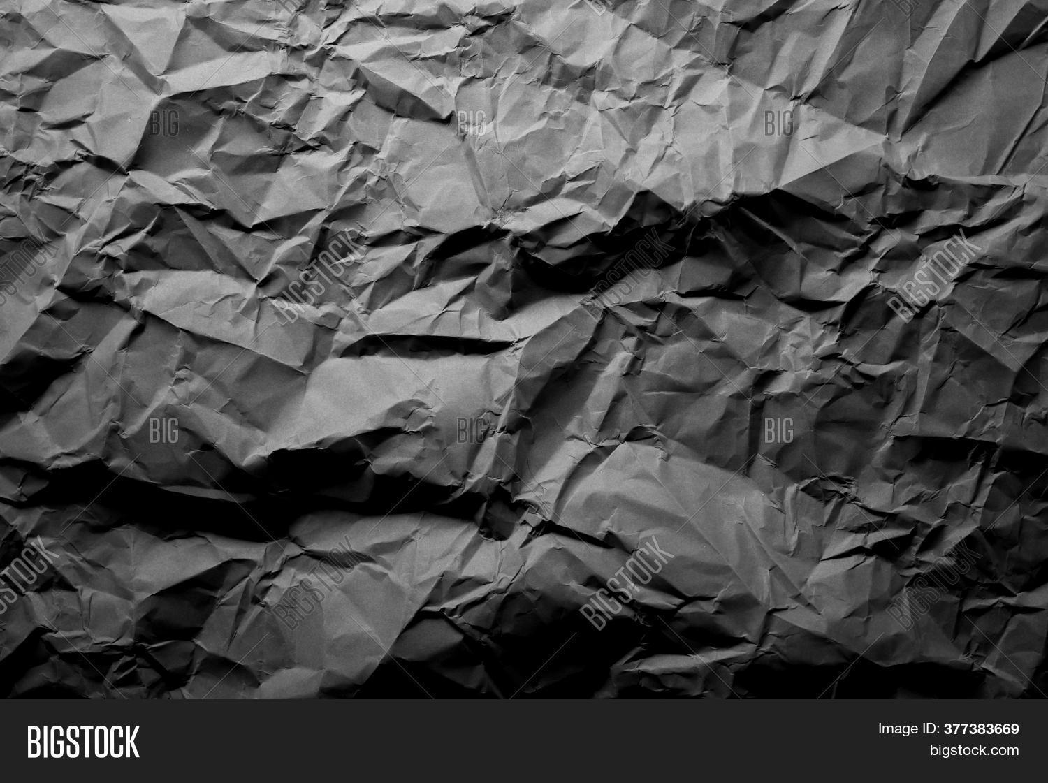 Grey Crumpled Paper Image & Photo (Free Trial) | Bigstock