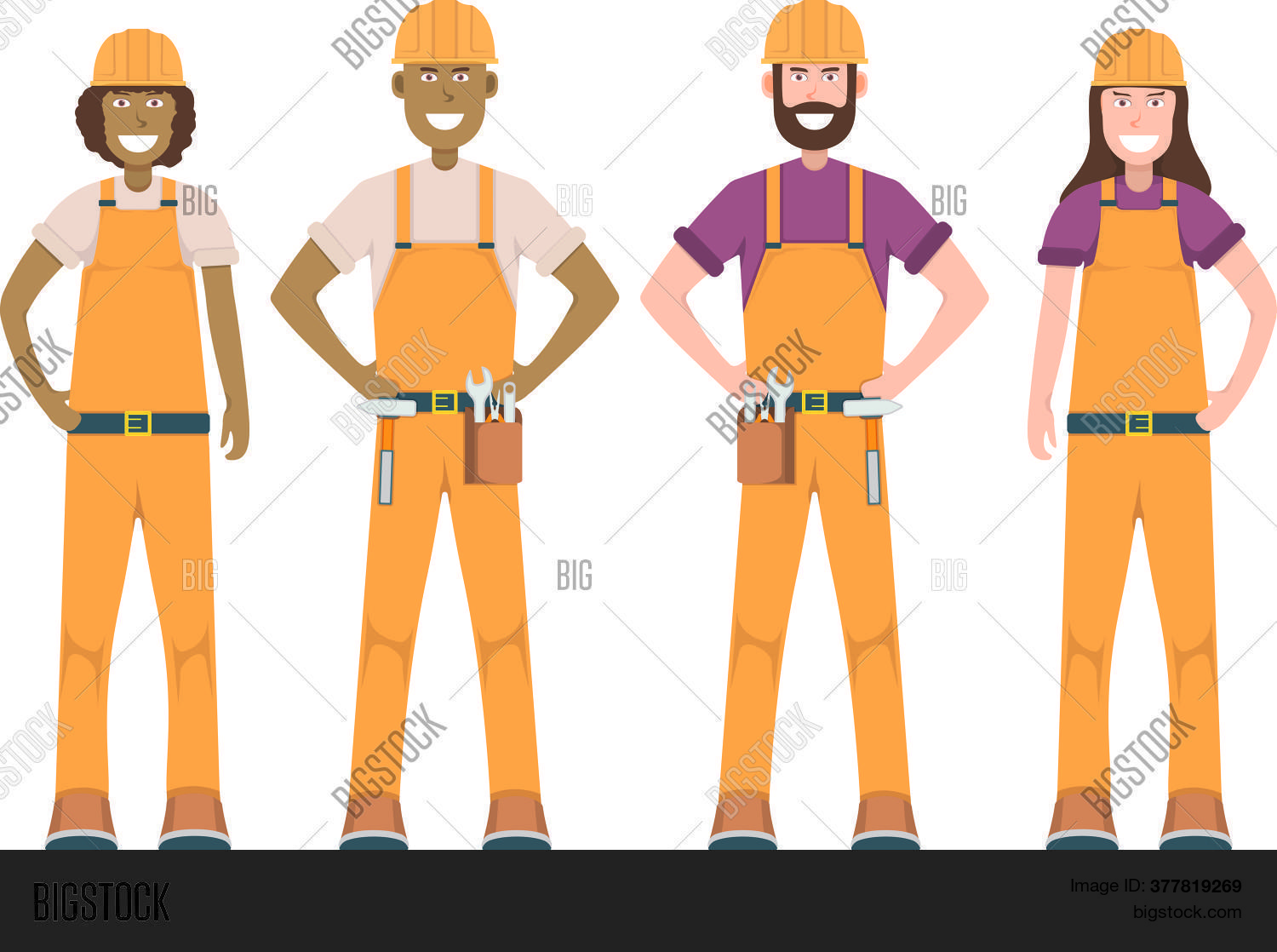 Character Workman Vector & Photo (Free Trial) | Bigstock