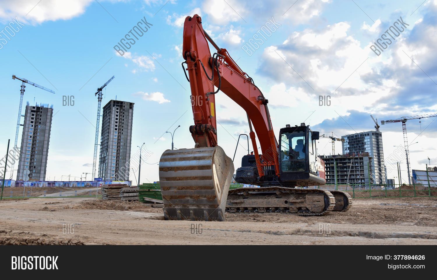 Excavator Working Image & Photo (Free Trial) | Bigstock