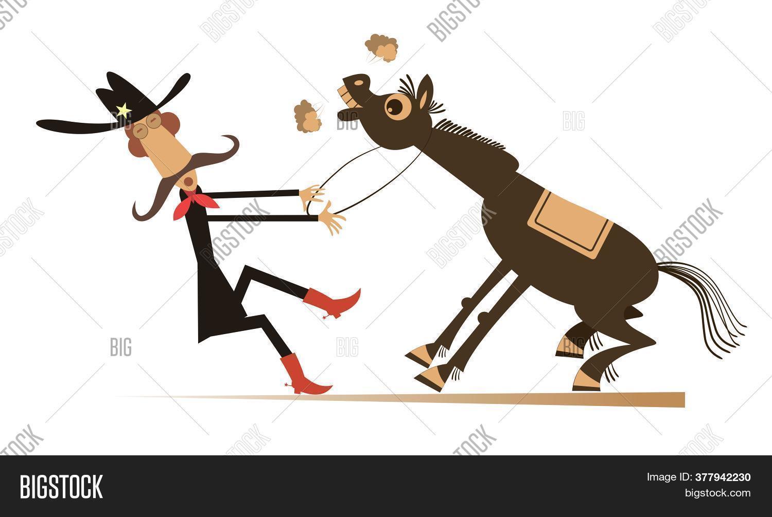 Cartoon Rodeo Image & Photo (Free Trial) | Bigstock