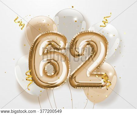 Happy 62th Birthday Vector & Photo (Free Trial) | Bigstock