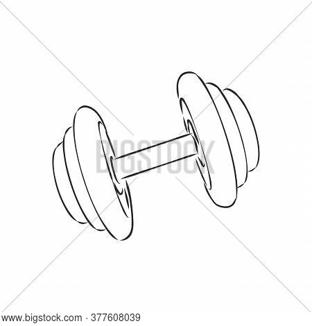 Dumbbell Weight Drawing