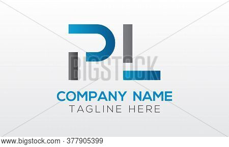 Initial Pl Letter Vector & Photo (Free Trial) | Bigstock
