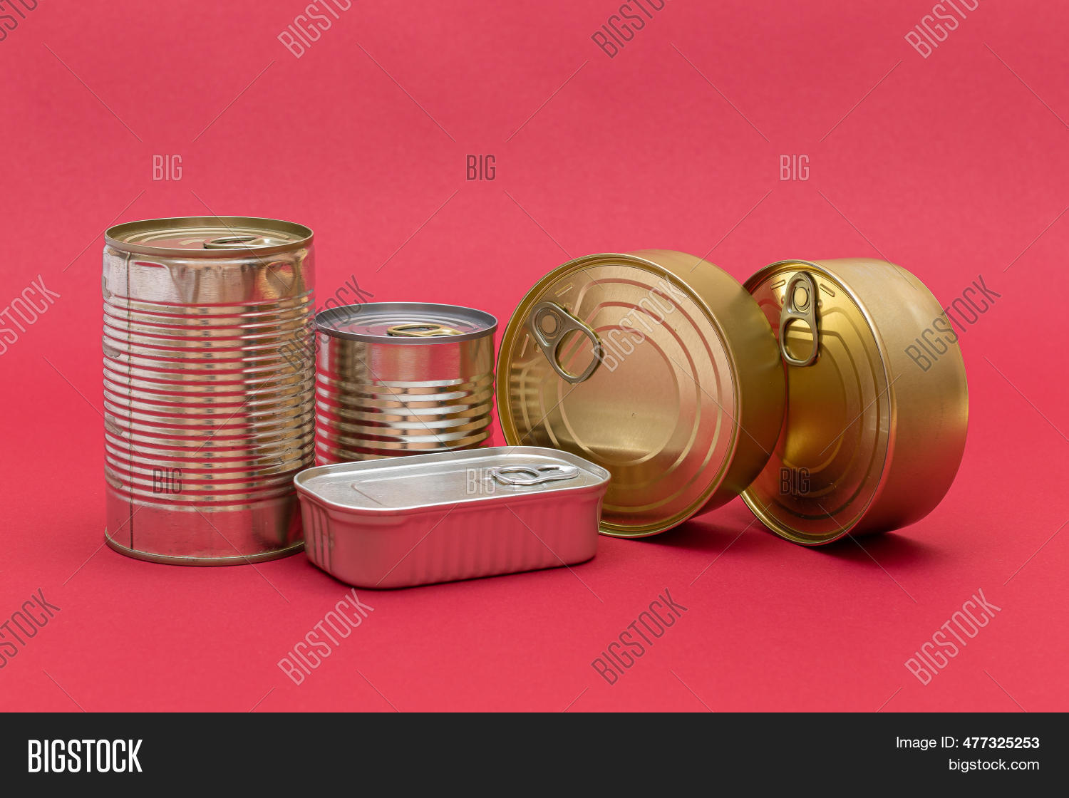 Stacked Food Cans