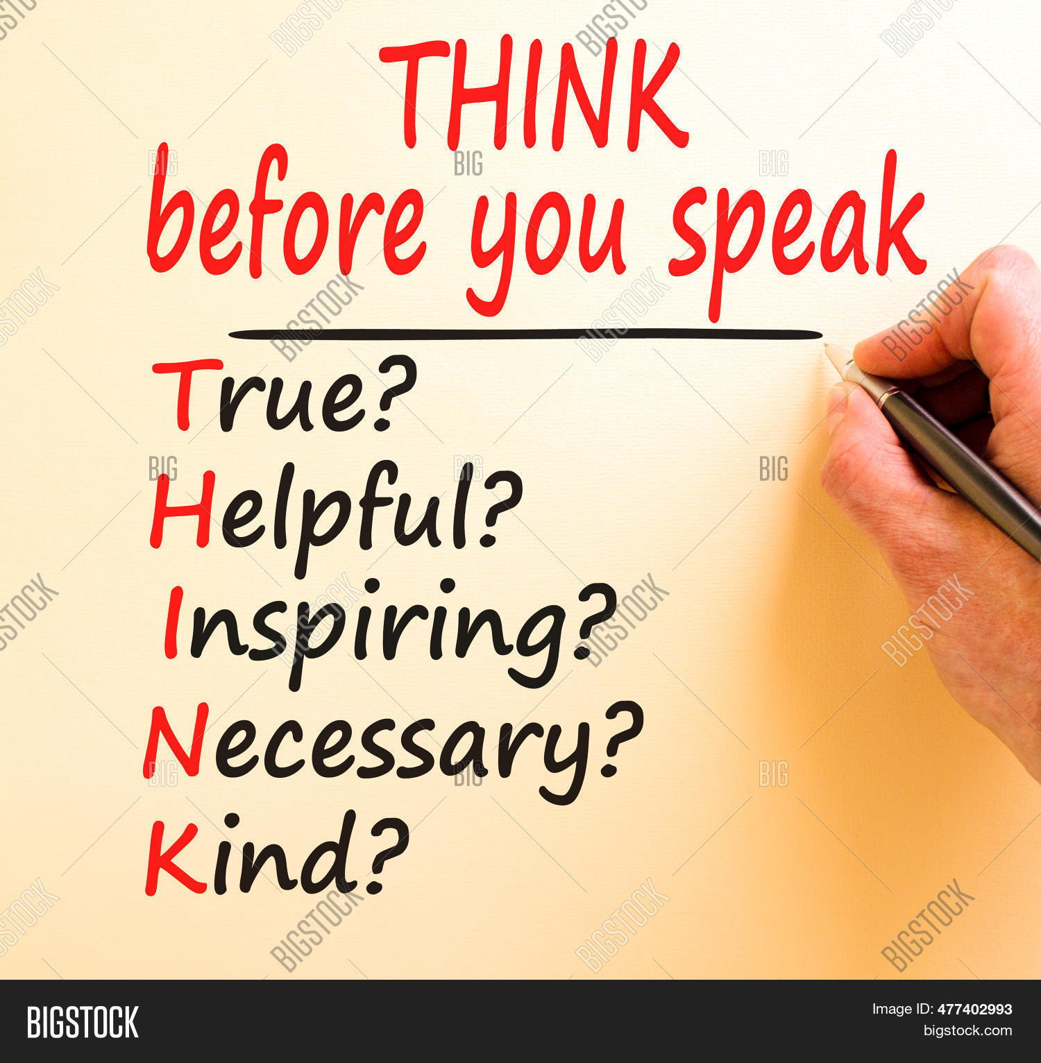 Think Before You Speak Image & Photo (Free Trial) | Bigstock