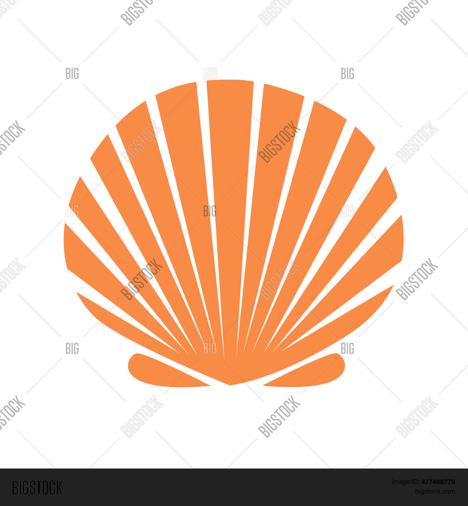 Scallop Logo. Vector & Photo (Free Trial) | Bigstock
