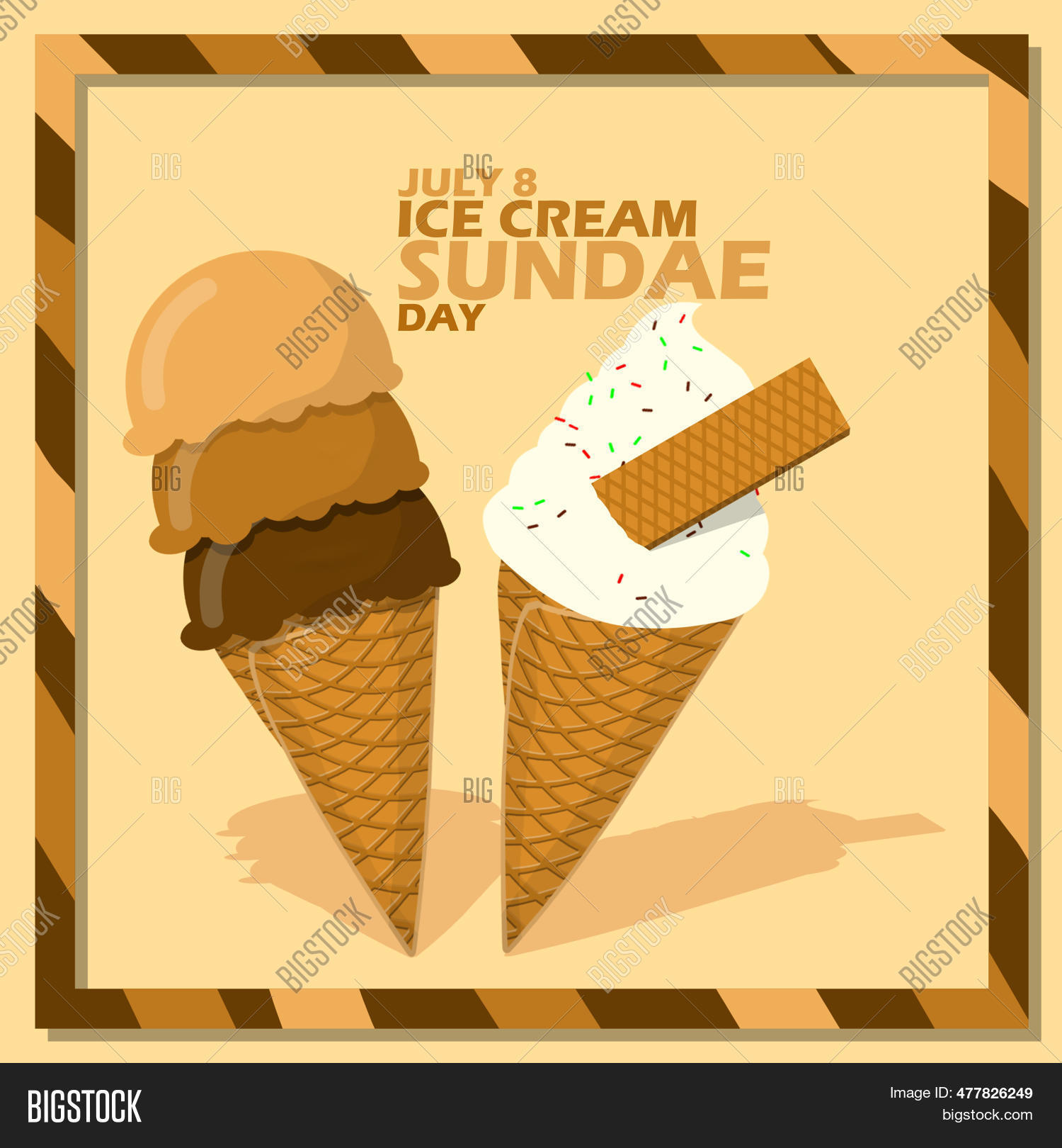 Two Types Ice Cream Image & Photo (Free Trial) | Bigstock