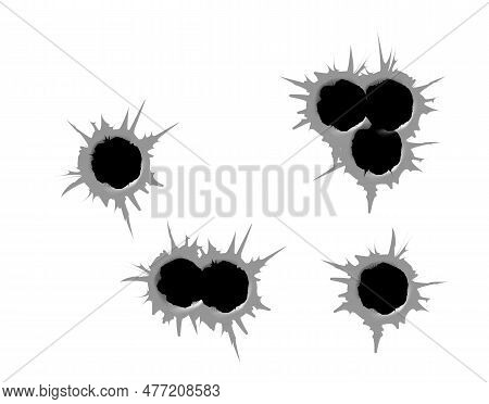 Bullet Hole Template Vector & Photo (Free Trial) | Bigstock