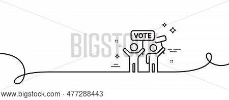 Voting Campaign Line Vector & Photo (Free Trial) | Bigstock
