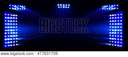 Concert Stage Lights Vector