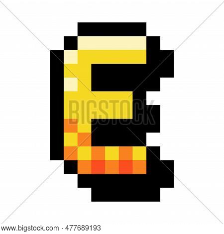 Pixel 8 Bit Uppercase Vector & Photo (Free Trial) | Bigstock