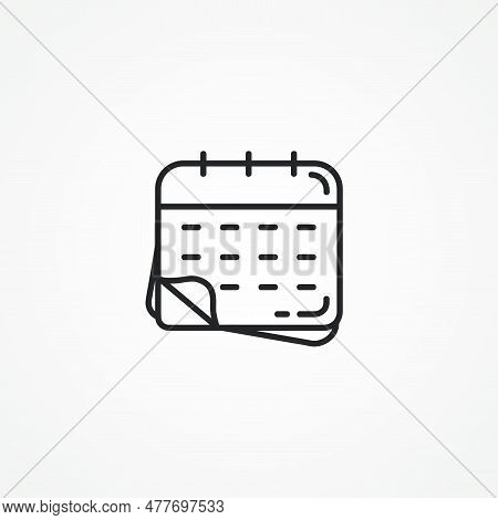 Calendar Line Icon. Vector & Photo (Free Trial) | Bigstock