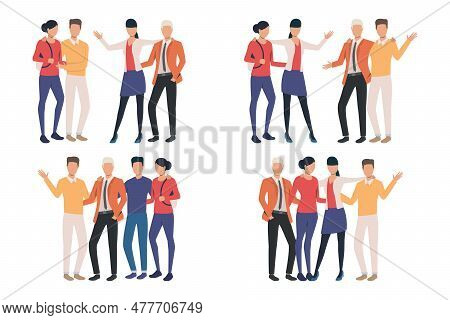 Groups Happy People Vector & Photo (Free Trial) | Bigstock