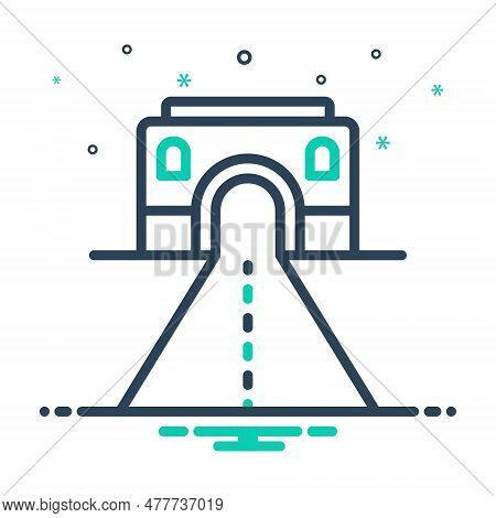 Mix Icon Passage Route Image & Photo (Free Trial) | Bigstock